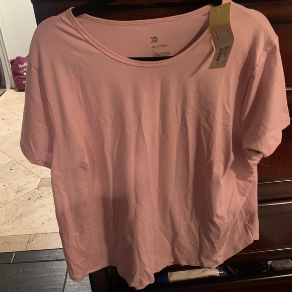 all in motion | Tops | All In Motion Light Pink Workout Tee Shirt ...